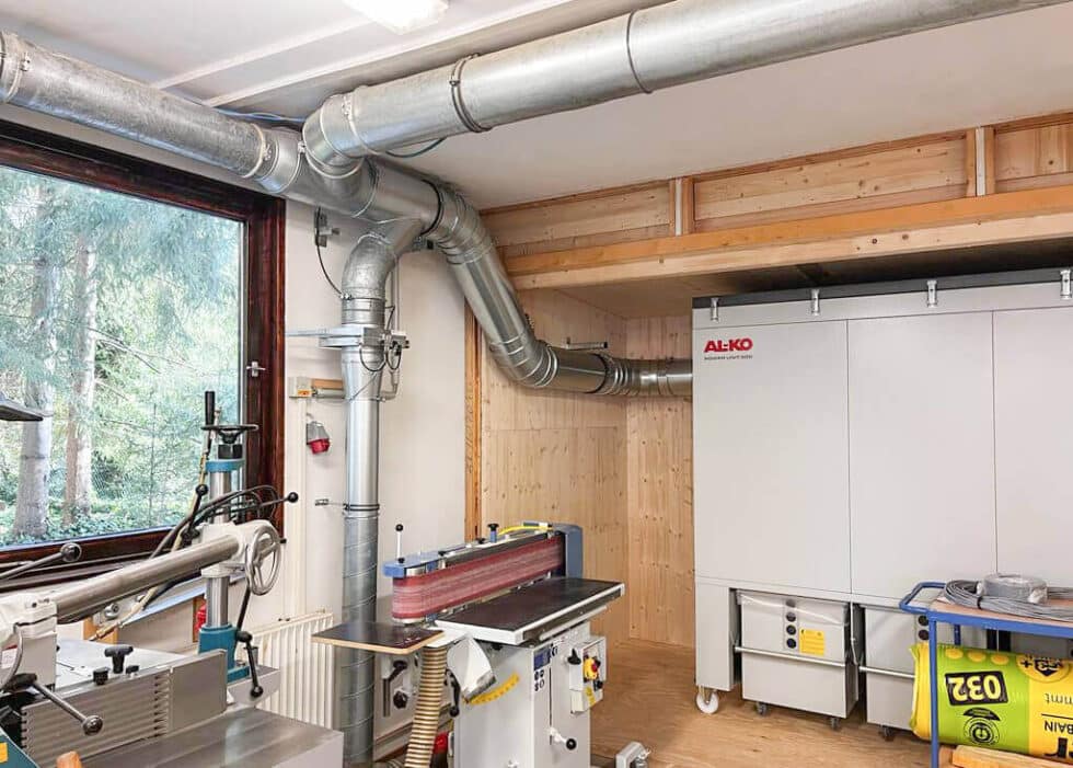 Absaugung Museums-Werkstatt: